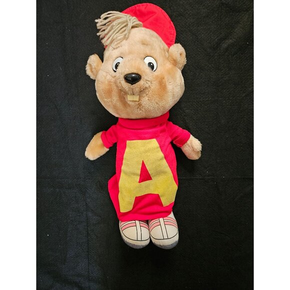 Disney | Toys | Alvin And The Chipmunks Plush Stuffed Toy With Red A ...